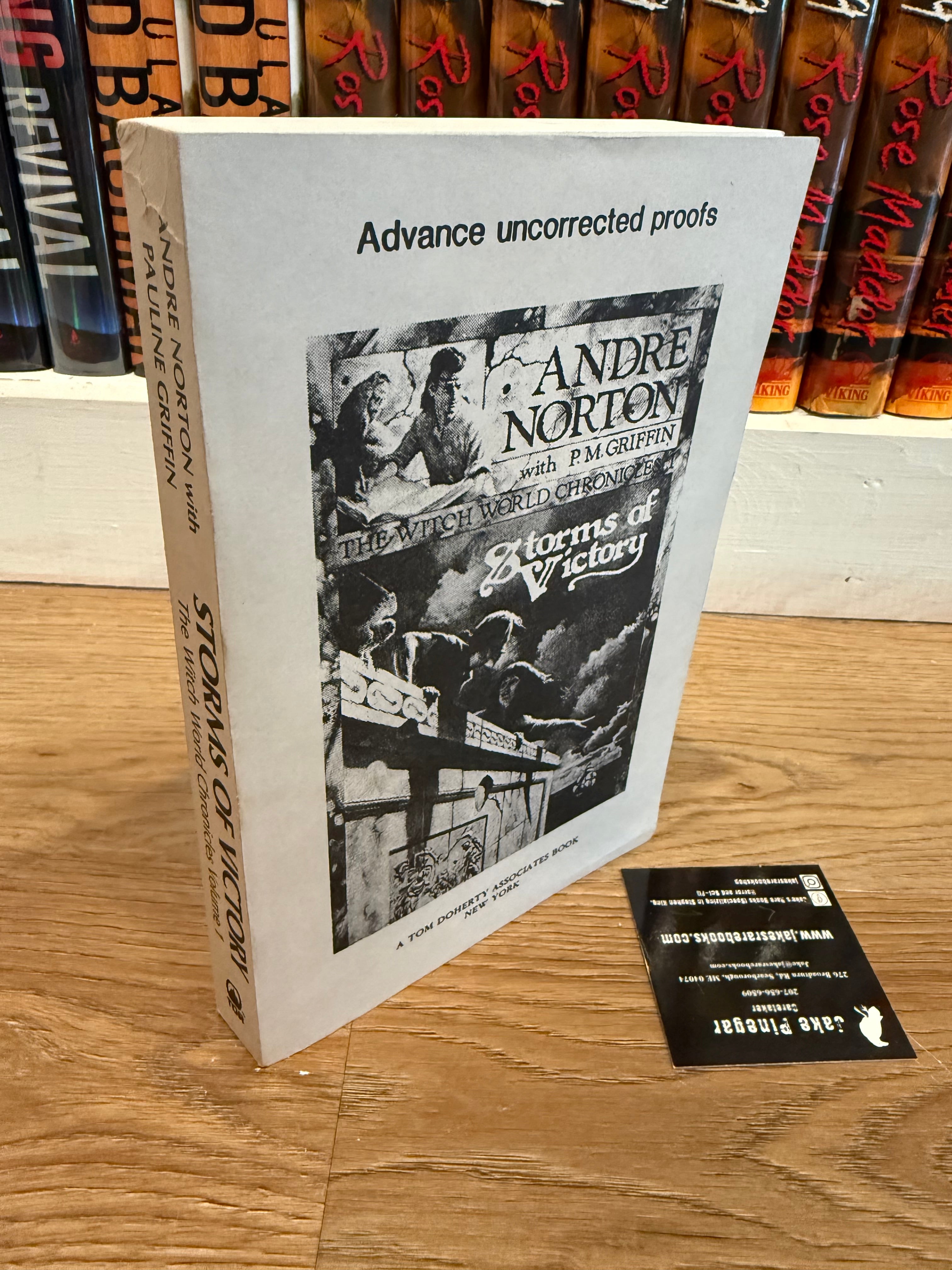 Andre Norton, Storms of Victory, Uncorrected Proof, TOR Publishing ...
