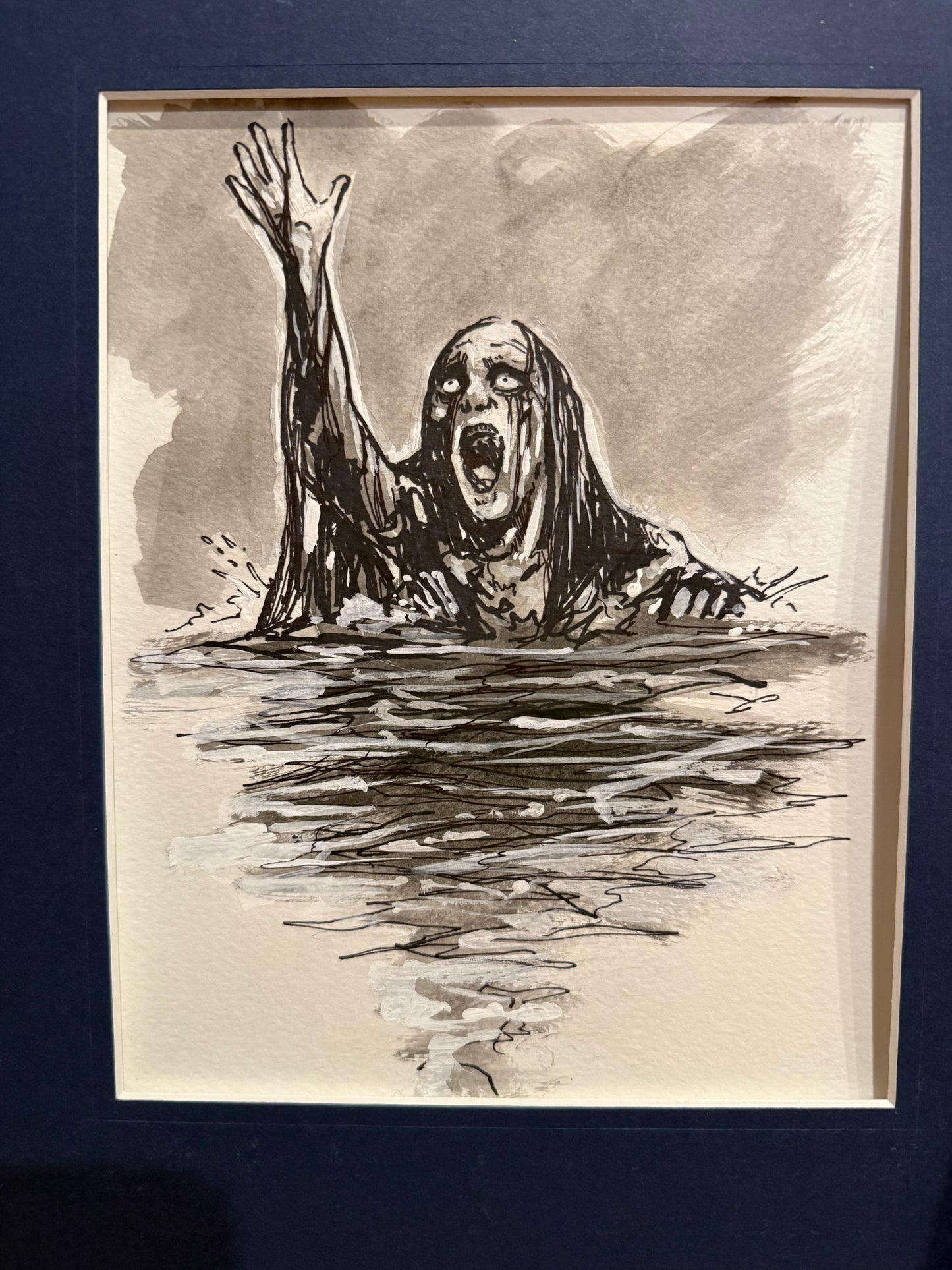 The Raft, Alex McVey, Original Painting – Jake's Rare Books